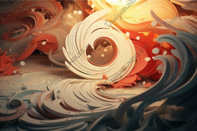 Abstract swirling energy art background
