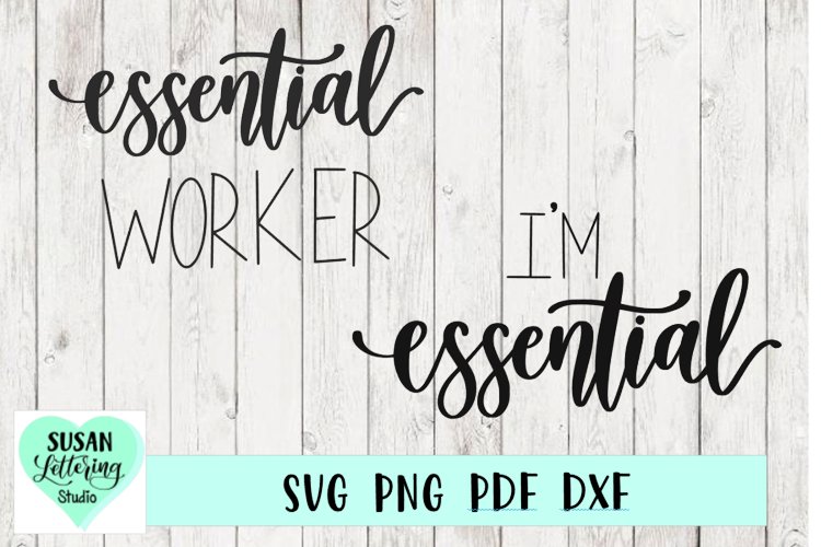 Essential Worker SVG, I'm Essential SVG - 2 designs bundle