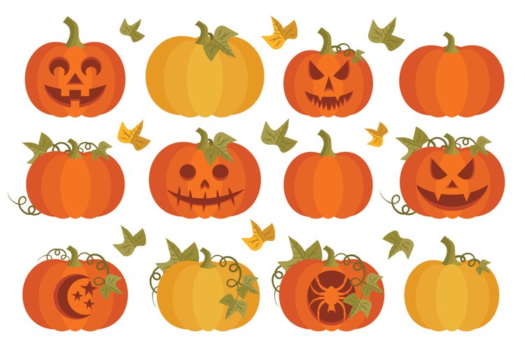 Fall Pumpkins Clip Art Set