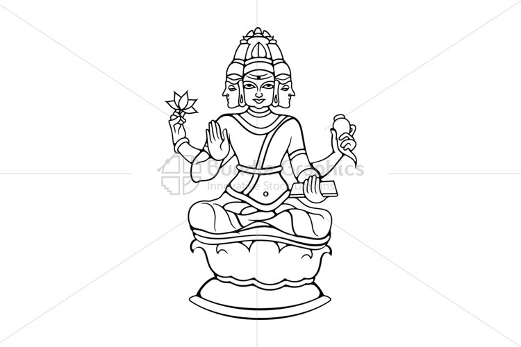 Lord Brahma - Illustration (20608)