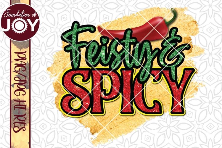 Feisty & spicy sublimation, Red pepper png, Sparkle, Glitter