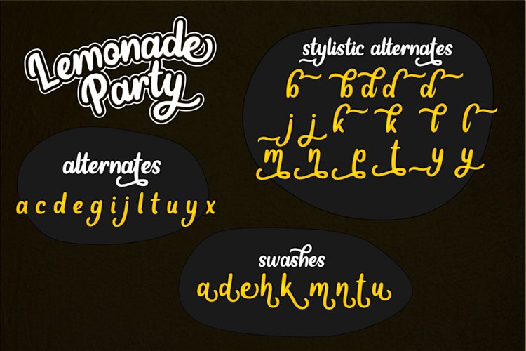 Lemonade Party - Free Font Of The Week | Font Bundles