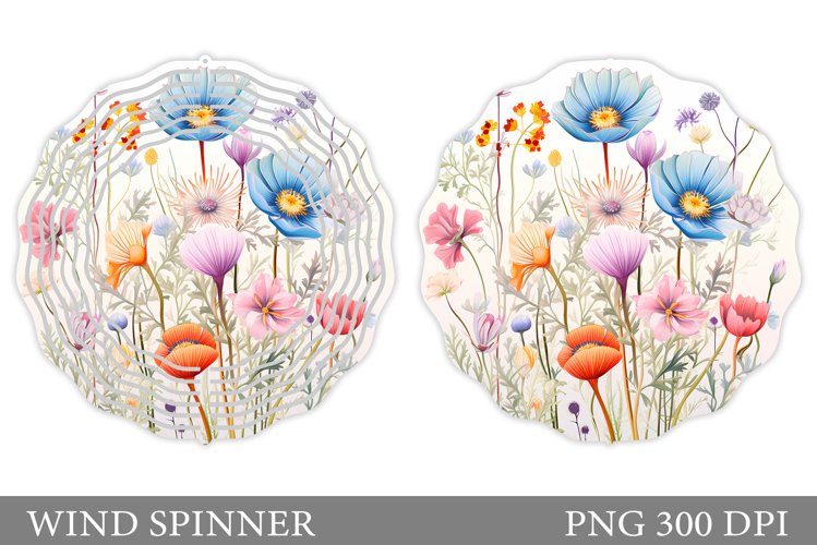 Flowers Wind Spinner Design. Flowers Wind Spinner (4153643)