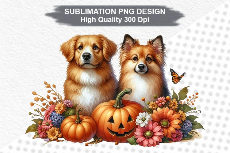 Halloween Dog - Halloween clipart Sublimation PNG Design