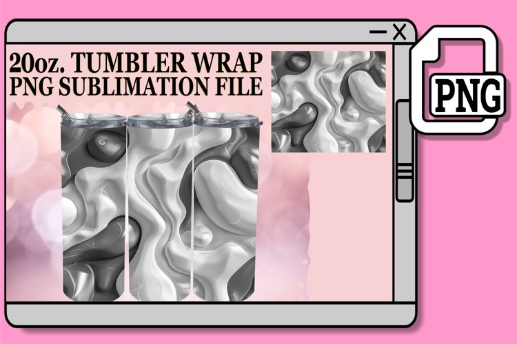 Creative Inflated Pattern Tumbler Assortment