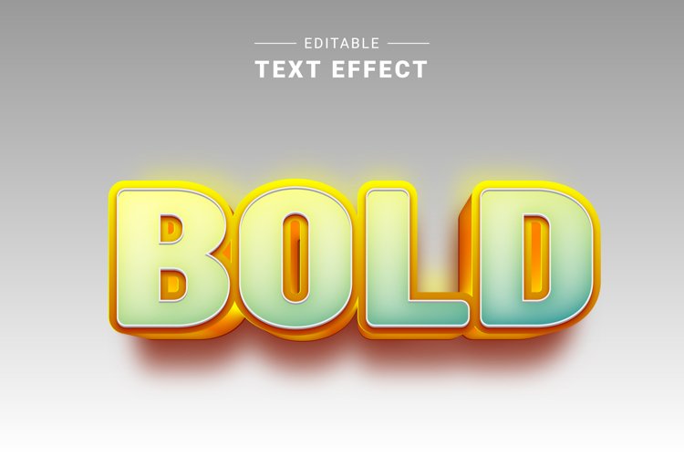 Editable Text Effect for Illustrator. Vector (2017192)