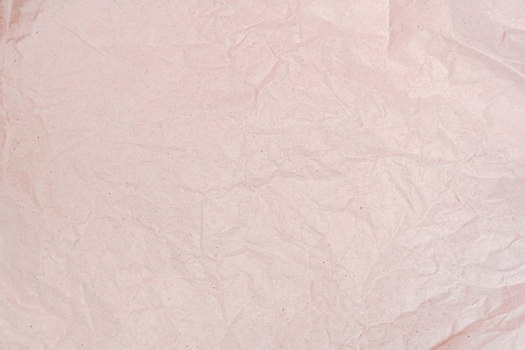 Crumpled light paper sheet texture, place for your text