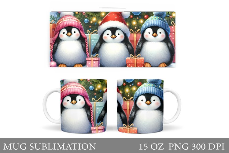 Cute Penguin Mug Design. Cute Penguin Sublimation (4467039)