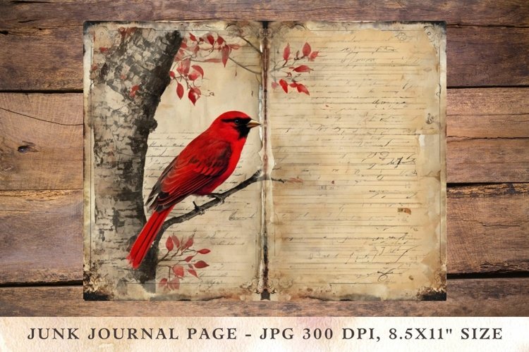 Printable Junk Journal Pages Bird 8 (4773974)