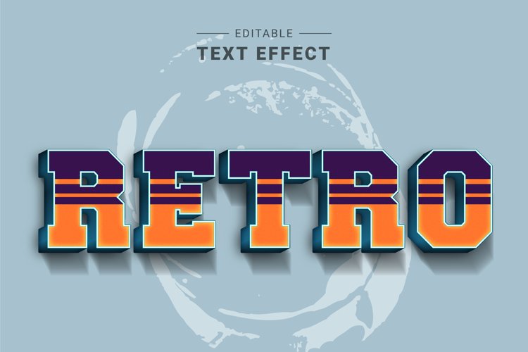 Editable Text Effect for Illustrator. Vector (1734718)