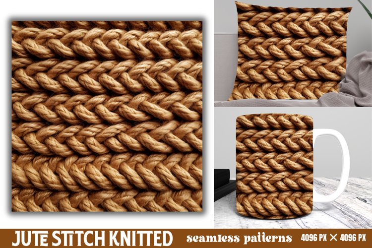 Jute Stitch Knitted Seamless Patterns