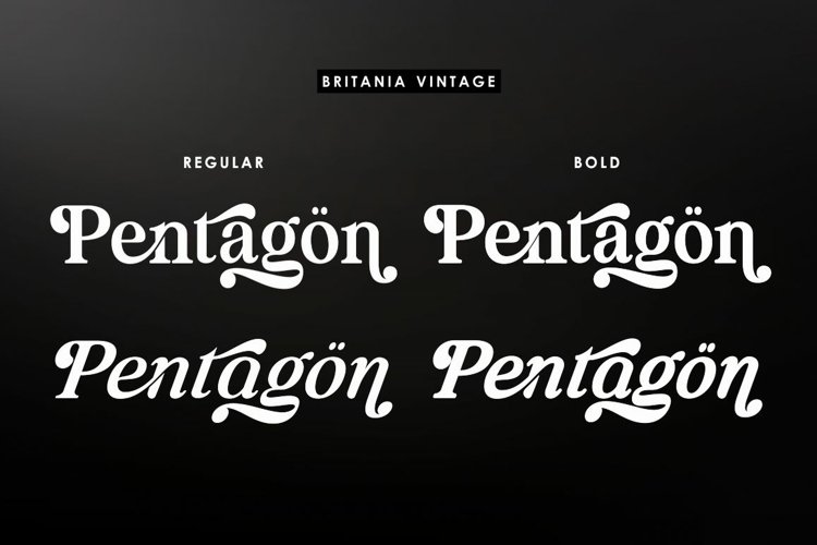 Britania Vintage - Free Font Of The Week | Font Bundles
