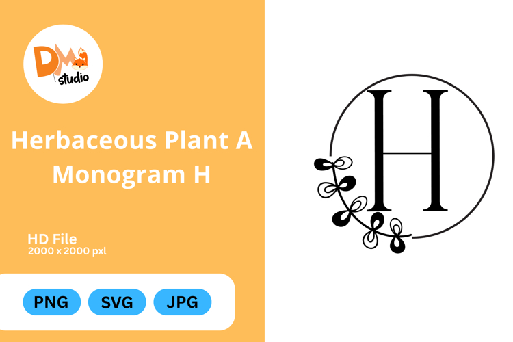 Herbaceous Plant Monogram (6091134)