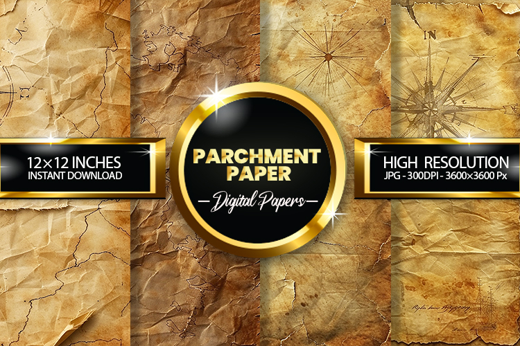 Parchment Paper Digital Papers - 04 variations (6447667)