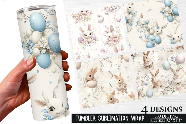 Easter Pattern Tumbler Wrap | Easter Tumbler Wrap Design