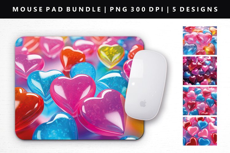 Puff Heart Mouse Pad Design | Mouse Pad (3279552)