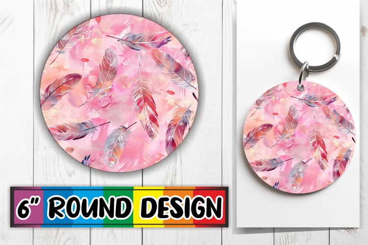 Dynamic Elegance: Sublimation Keychain Collection