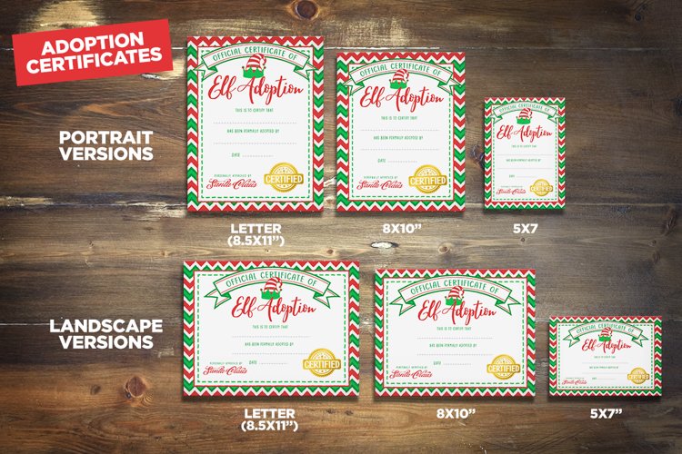 Elf Adoption Printable Certificate | Toy Kit Bundle - Free Design of ...