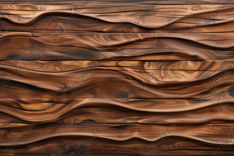 Wavy Wooden Texture Background Wallpaper