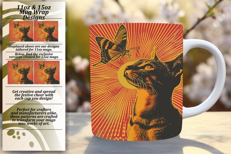 Trendy Cat Prints Mug: Sublime Sublimation