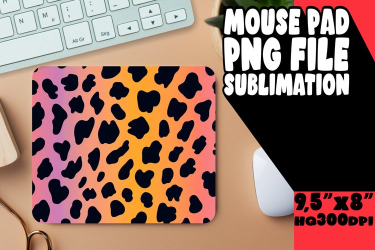 Glittery Leopard Print Mouse Pad Design Patterns (4124425)