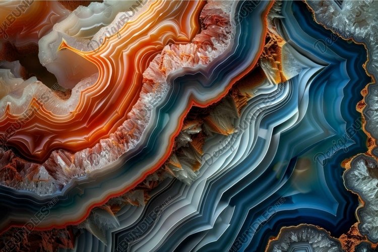 Colorful abstract agate stone texture