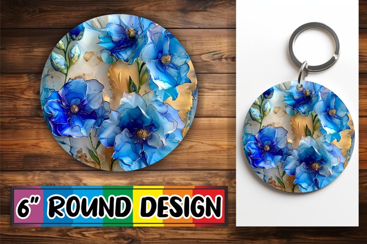 Elegant 3D Petal Sublimation Rounds