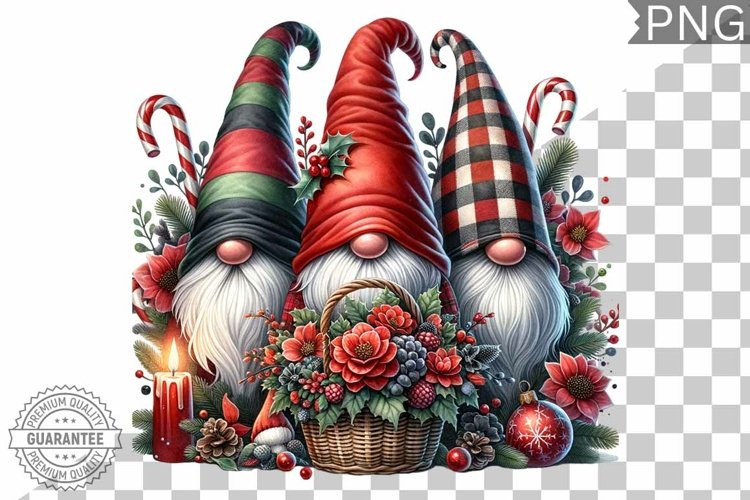 Christmas Gnome Sublimation - Clipart PNG Design
