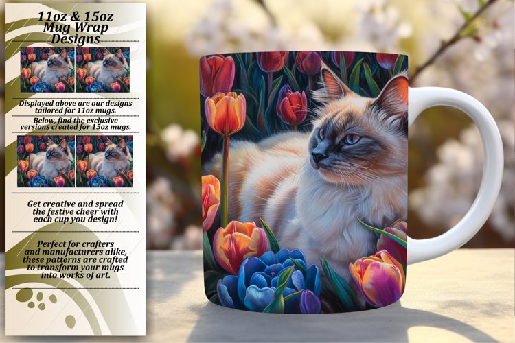 Springtime Cat Mug Sublimation Delights
