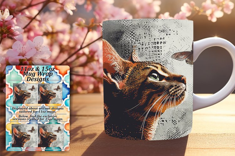 Funky Feline Art Mug: Sublime Sublimation