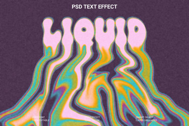 Liquid Melted Text Style Effect (3395180)