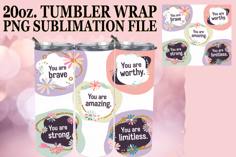 Heartfelt Moments 20oz tumbler wrap, Quote