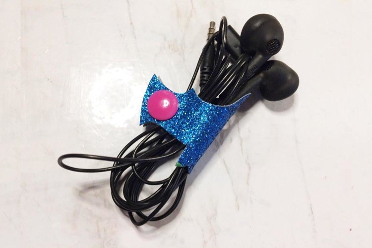 bat Ear bud wraps template svg png dxf ai cut files