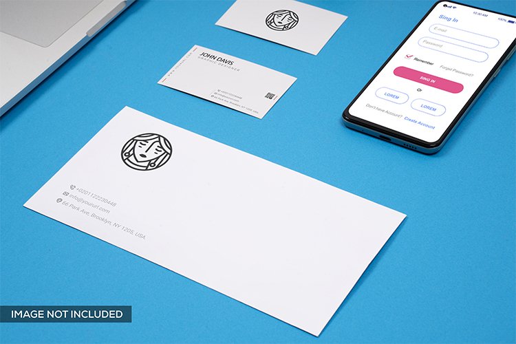 Complete Mockup Bundle in Blue (550307)