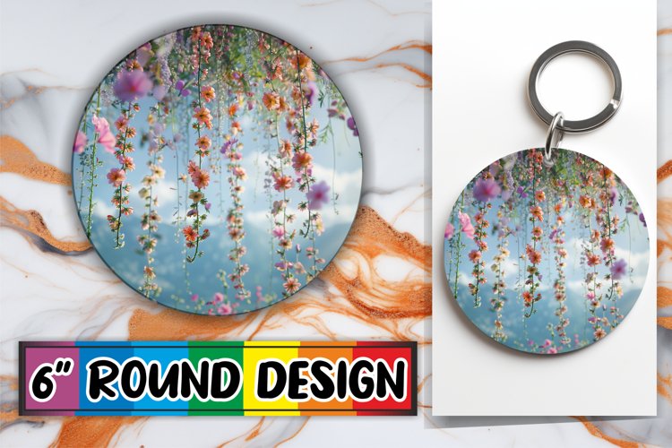 Color Splash Floral Keychain Selection (3530287)
