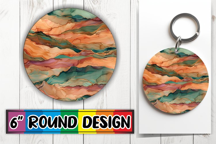 Sunny Splendor: Sublimation Circle & Keychain