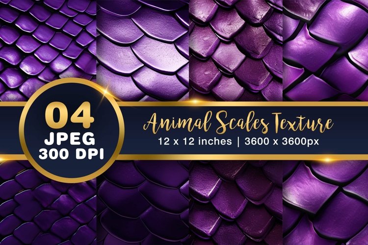 Metallic Purple Animal Scale Skin Digital Paper (3136940)