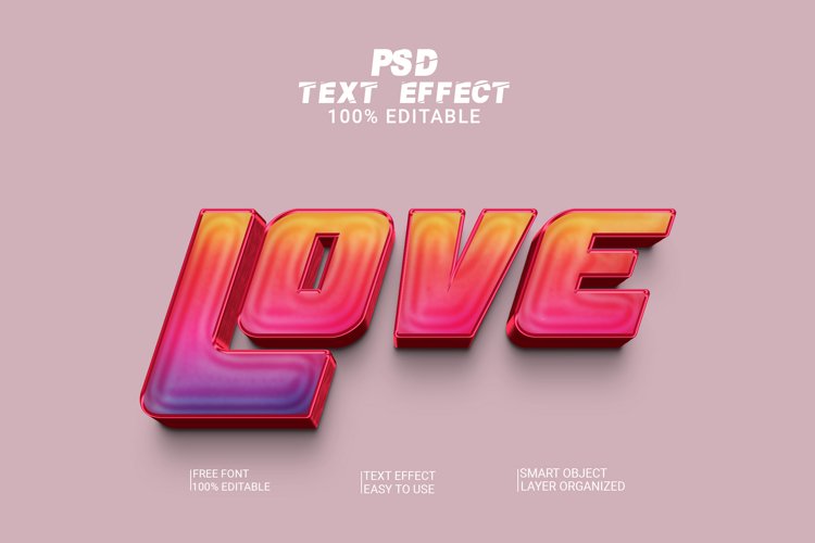 Love 3d Text Effect Style (2275742)