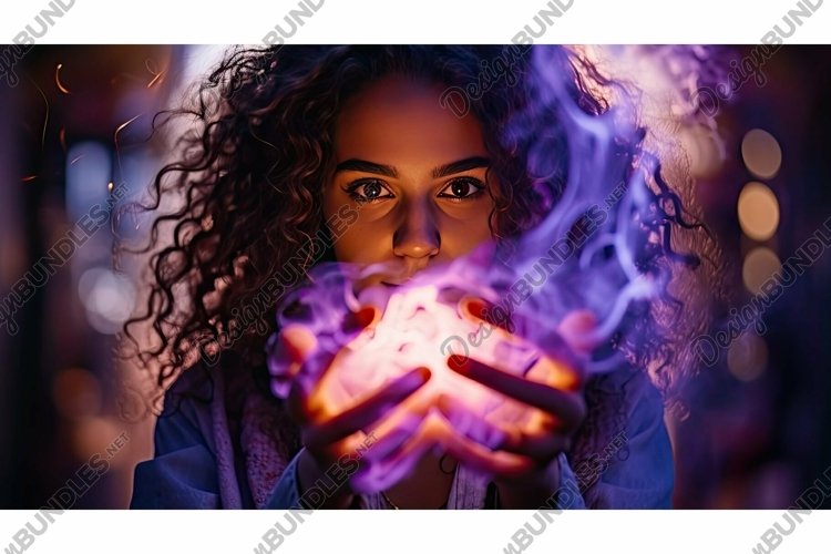 vibrant purple flare