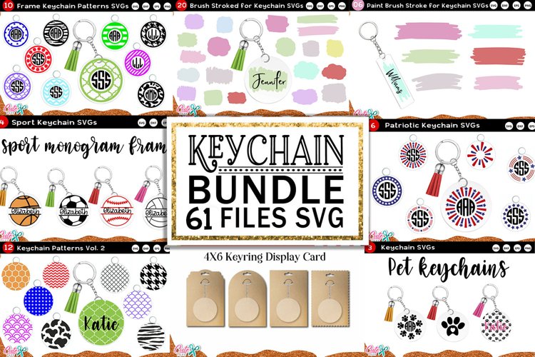 Keychain SVGs | Design Bundles