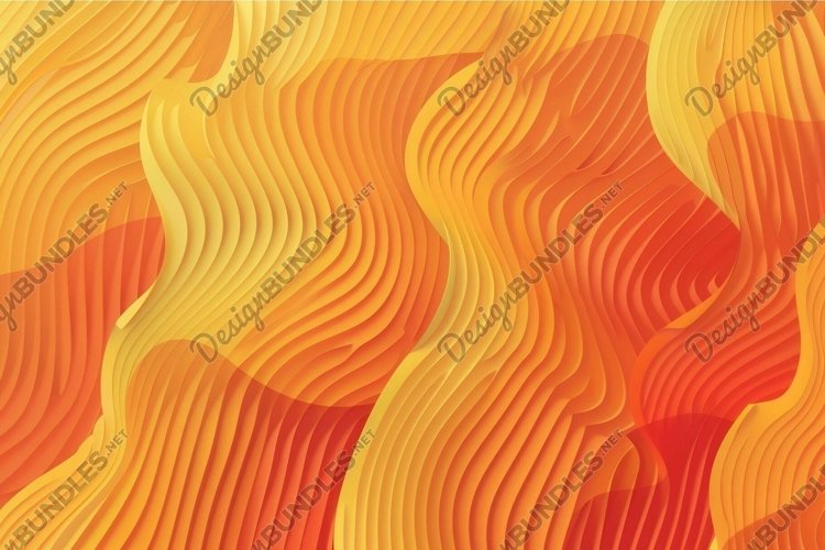 Abstract orange wavy texture background