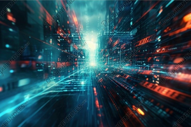 Evocative Abstract futuristic background. Generate Ai