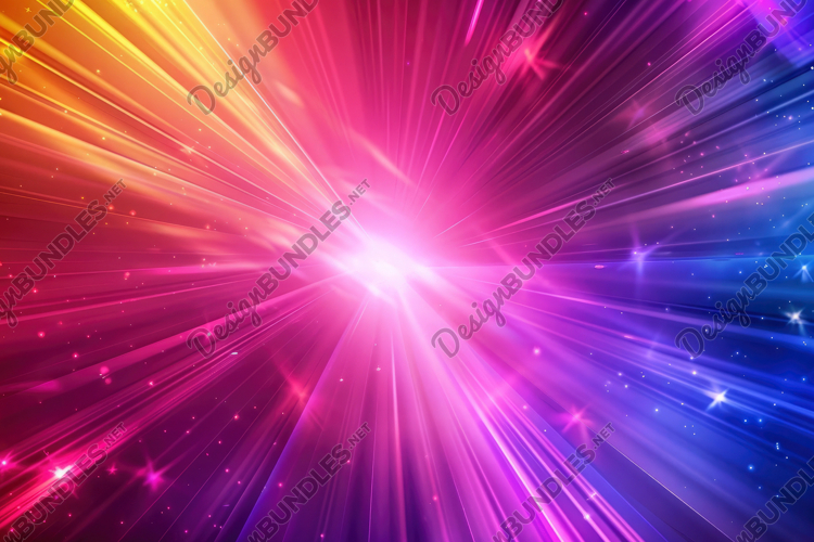 Colorful Burst of Lights Background Wallpaper