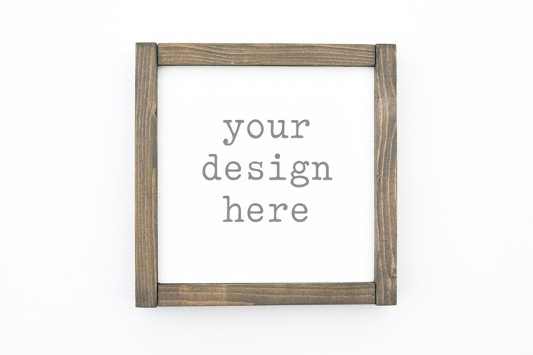 8x8 Wood Sign Mockup| Digital File | Sublimation | (1946041)