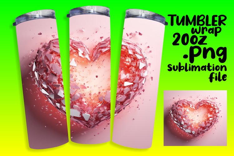 Joyful Sipping with 3D Heart Tumblers