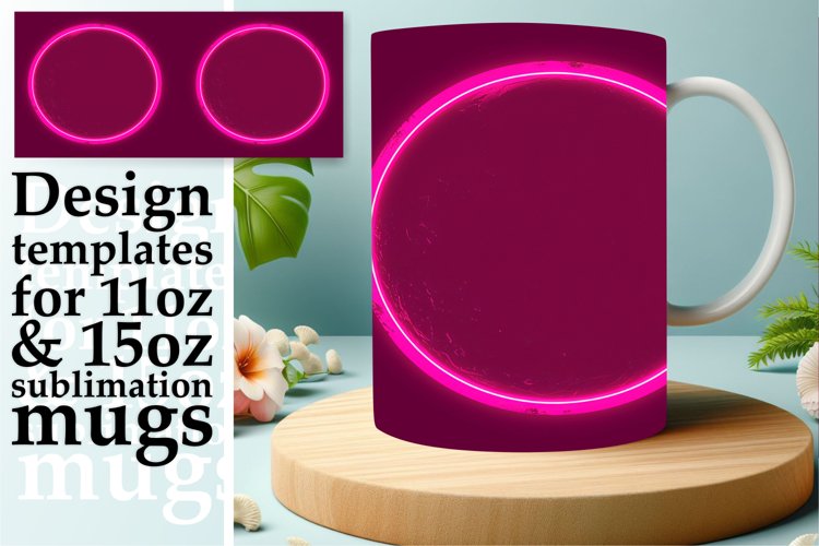 Neon Spectrum: Sublimation Designs for 15oz Mug 11oz