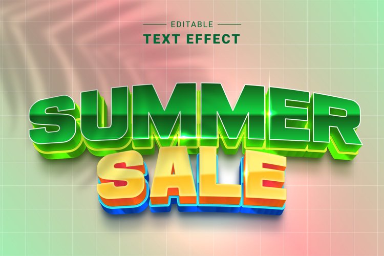 Editable Text Effect for Illustrator. Vector (2009919)