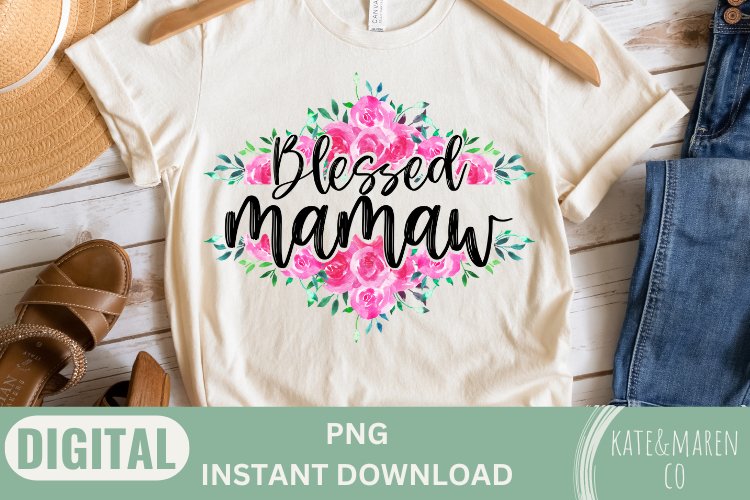Blessed Mamaw PNG | Mamaw Flower PNG