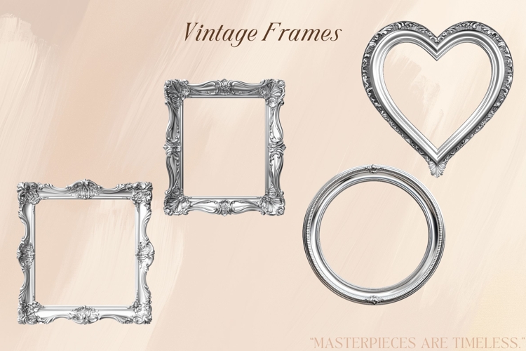 Silver Luxurious Frames