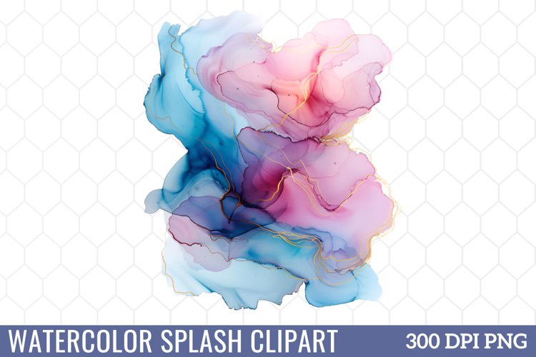 Watercolor Splashes Clipart (3479673)
